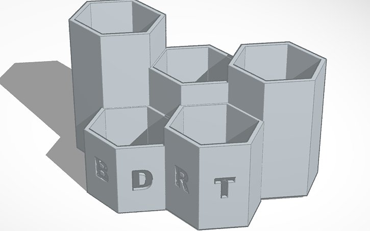 3D design Desk Caddy - Tinkercad