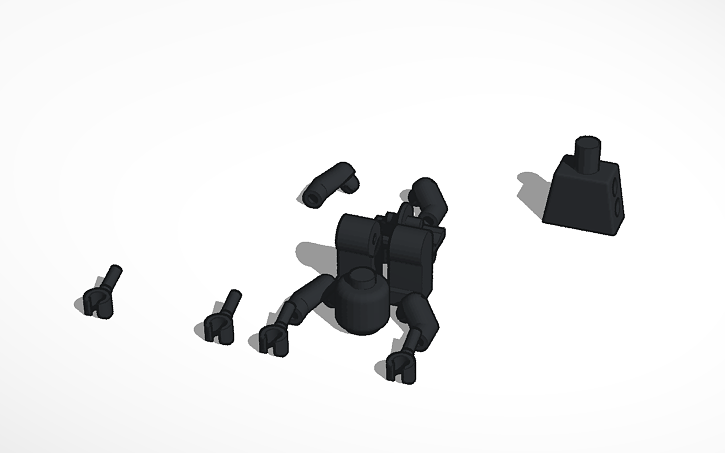 3D design lego edgar mini figure - Tinkercad