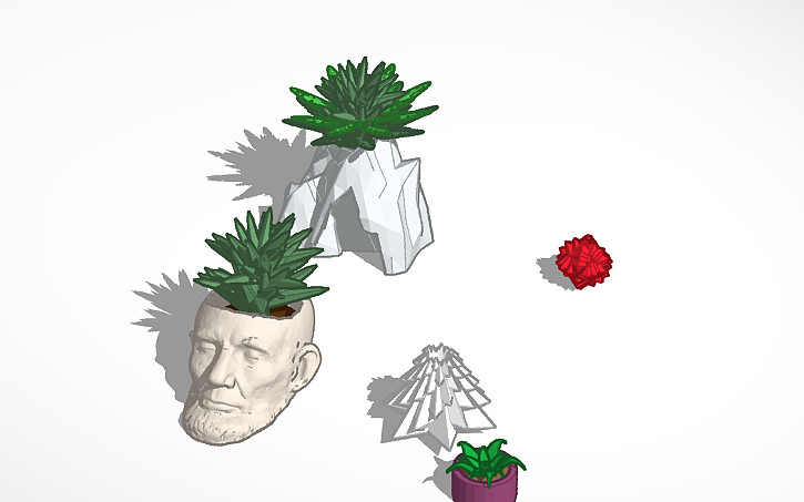 3D design Flower pots - Tinkercad