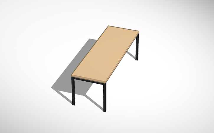3D design Minimalist Table for Group Work - Tinkercad