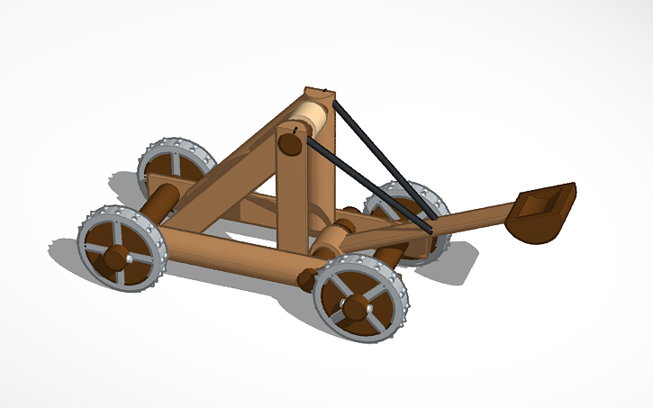 3D design catapult - Tinkercad