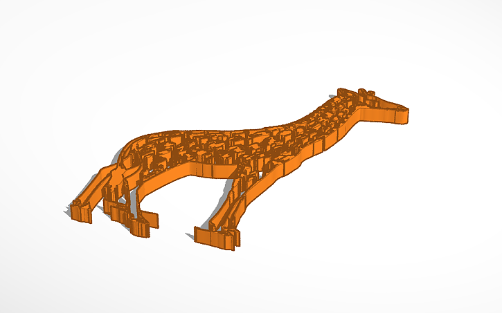3D design Giraffe - Tinkercad