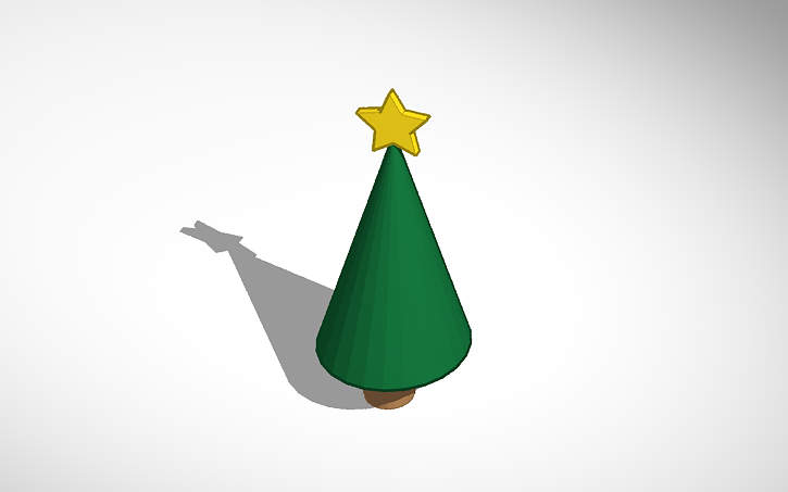 3D design chrismas tree - Tinkercad