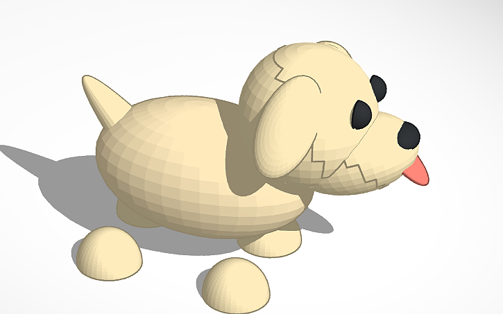 3D design adopt me dog | Tinkercad