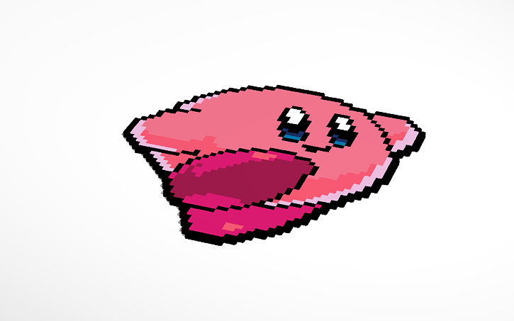 3D design Pixel Kirby | Tinkercad