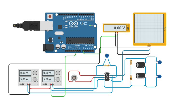 Circuit design Photodiode | Tinkercad