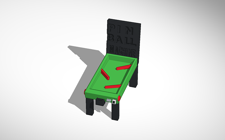 3D design Pin Ball Machine - Tinkercad