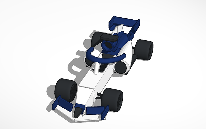 3D design Formula 1 car Alpha Tauri - Tinkercad