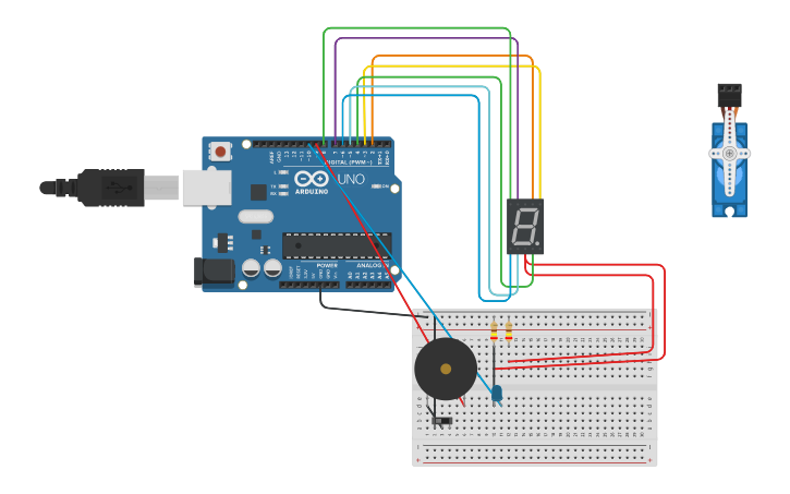 Circuit design Atividade Display de LED 7 segmentos | Tinkercad Circuit design Atividade Display de LED 7 segmentos | Tinkercad