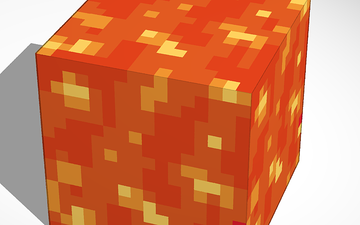 3D design Lava Block - Tinkercad
