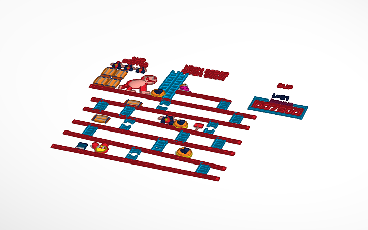 3D design Donkey Kong - Tinkercad