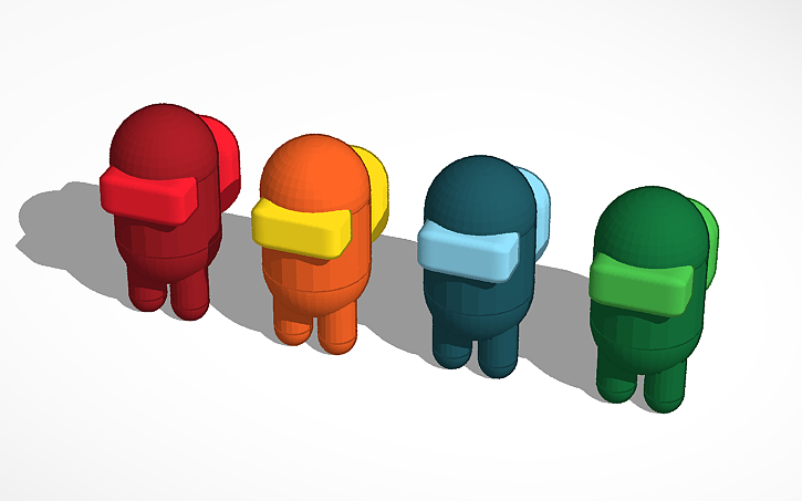 3D design Among Us - Tinkercad