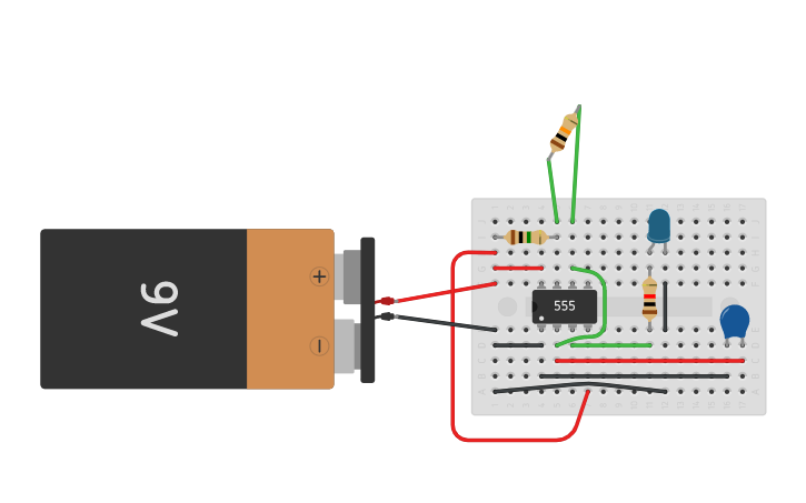 Circuit Design 555 Timer Tinkercad