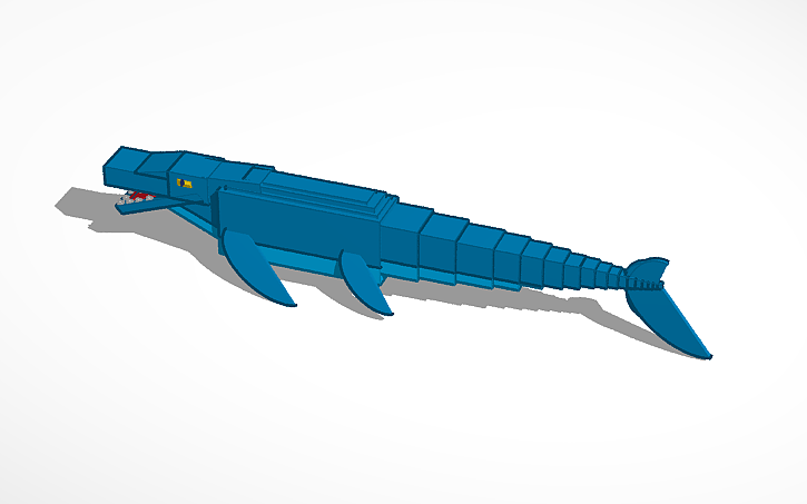 3D design mosasaurus - Tinkercad