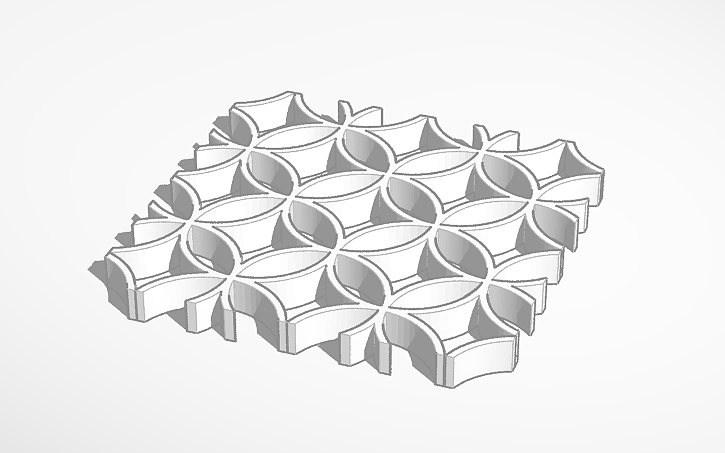 3D design Gothic Circle Pattern - Tinkercad