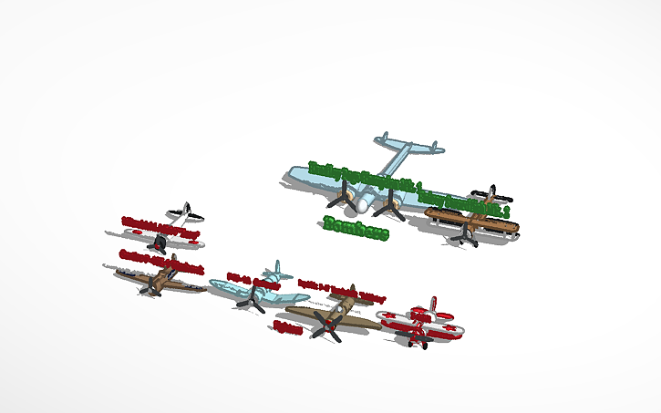 3D design War Plane V1 Models - Tinkercad
