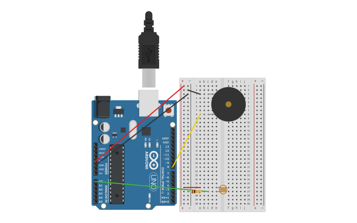 Circuit design Sensor - Tinkercad