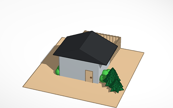 3D design Outdoor house - Tinkercad