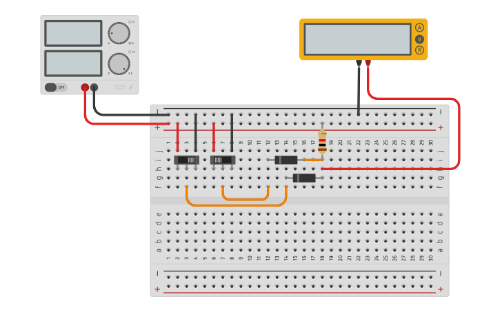 Circuit design Exerc. 4 - Relatorio 7 | Tinkercad