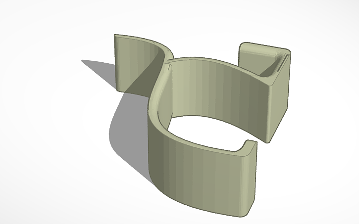 3D design Headphone stand for a desk or shelf (Enlarged for 18mm thick ...