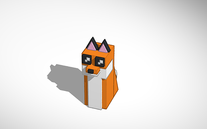 3D design Cute Fox | Tinkercad