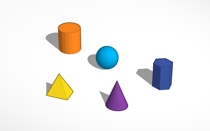 3D design Figuras geométricas - Tinkercad