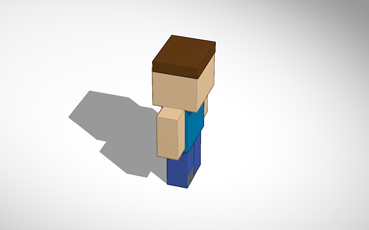 3D design Minecraft Steve - Tinkercad