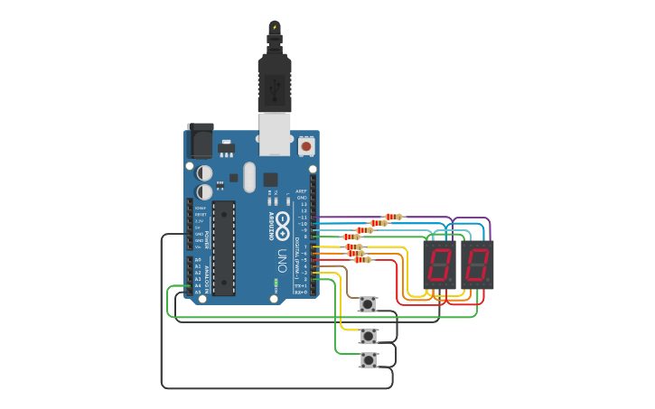 Circuit Design Copy Of Tp 1erparcial Parte1 Tinkercad