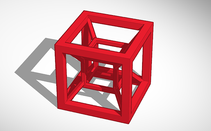 3D design 4D Tesseract | Tinkercad
