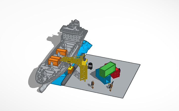 3D design Dock Shootout - Tinkercad