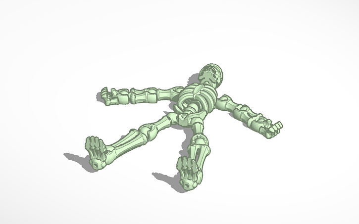 3D design SKELETON - Tinkercad
