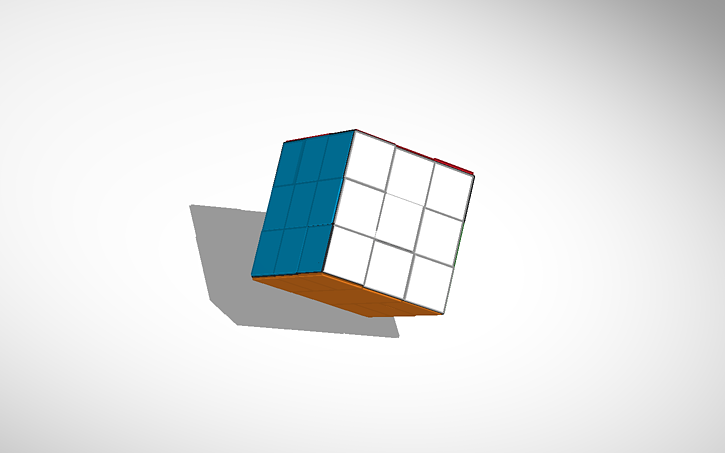 3D design Rubik's Cube - Tinkercad