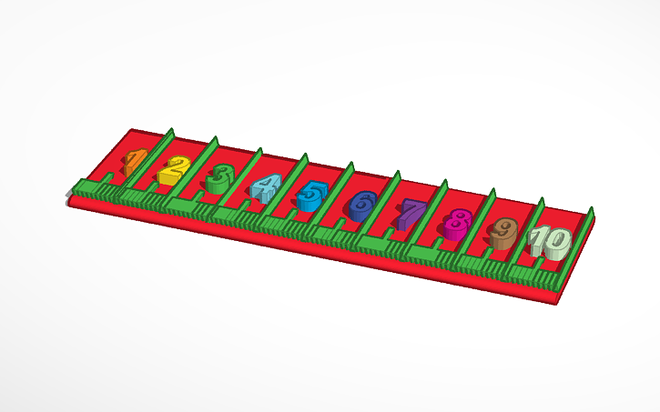 3D design Righello 10 cm | Tinkercad