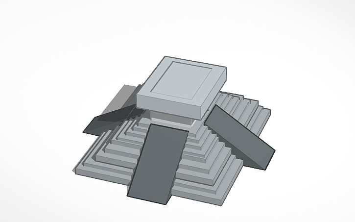 3D design Templo Maya - Tinkercad