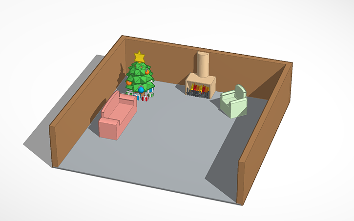 3D design Christmas Morning #Christmas | Tinkercad