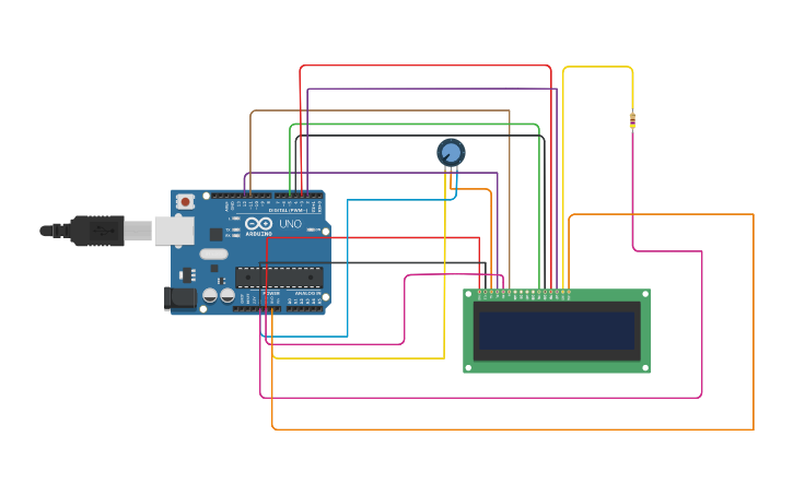 Circuit design lcd_program | Tinkercad