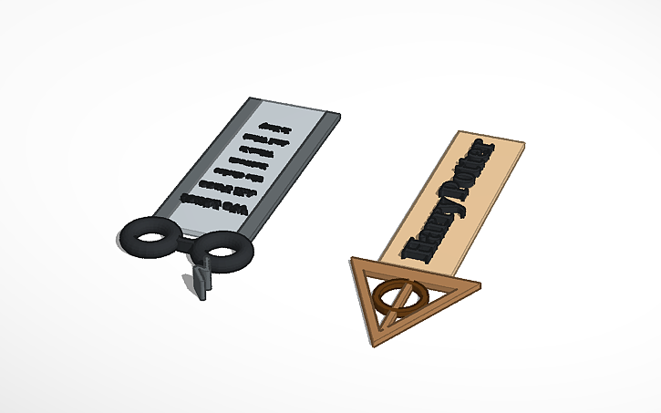 3d Design Harry Potter Bookmarks Tinkercad