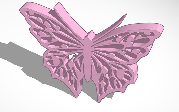 3D design Butterfly - Tinkercad