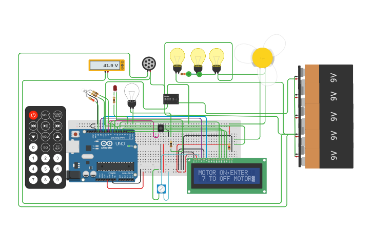 Circuit Design Remote Control Based Home Automation For Smart Home Tinkercad
