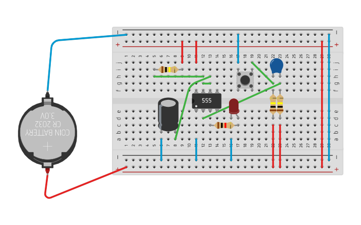 Circuit design Monostable oscillator - Tinkercad