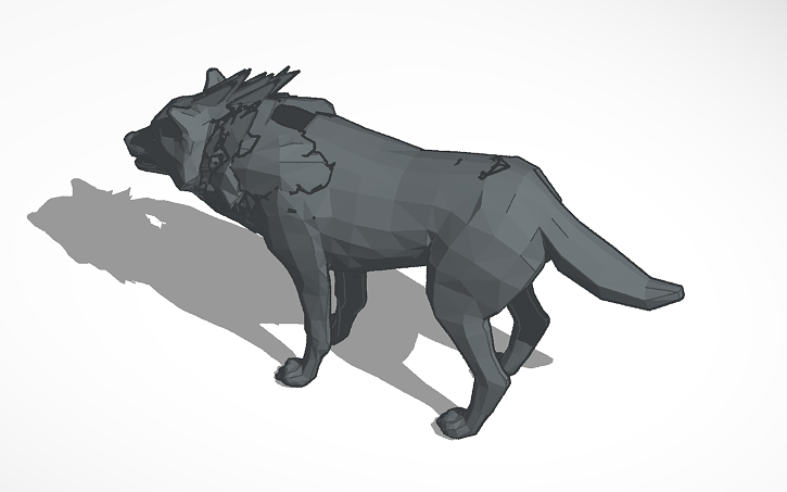3D design a wolf - Tinkercad