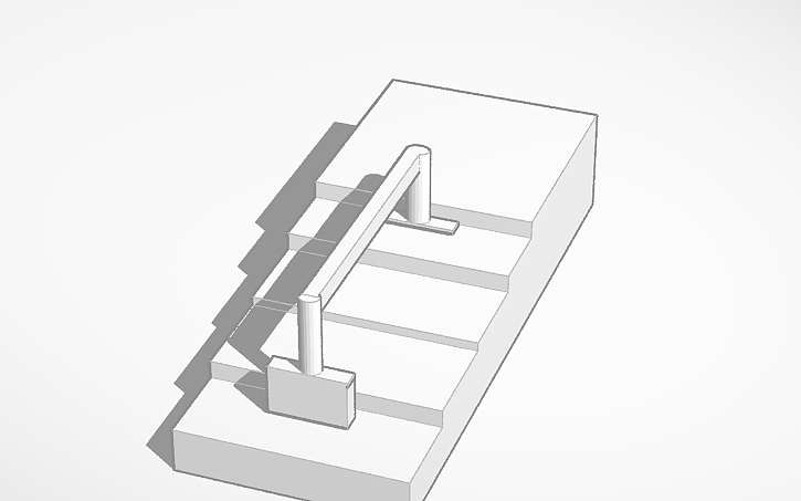 3D design Stair's & Railing-2.0. - Tinkercad