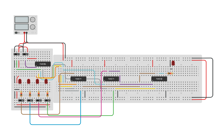 Circuit design calvio multiplex | Tinkercad