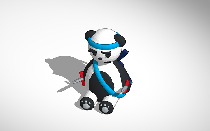 3D design Panda - Tinkercad