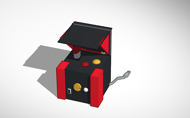 3D design pac -man arcade machine - Tinkercad