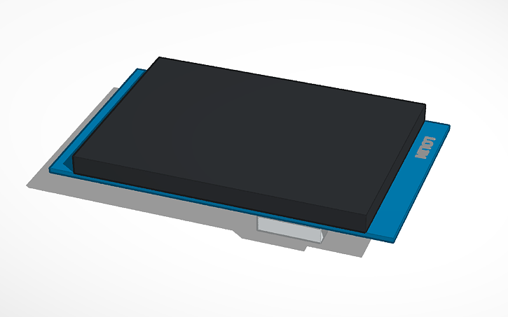 3D design Exact measurements LOLIN 2.4 Inch TFT Touch screen v1.0.0 ...