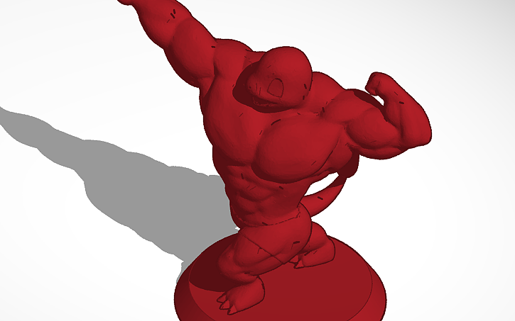 3D design Swole Charmander - Tinkercad