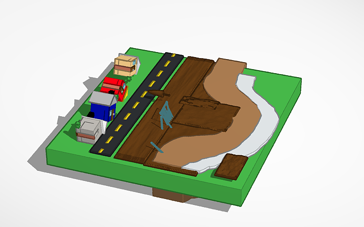 3D design Erosion model group 4 - Tinkercad