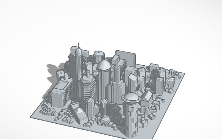 3D design Future City - Tinkercad