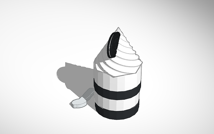 3D design Oreo Ice cream | Tinkercad